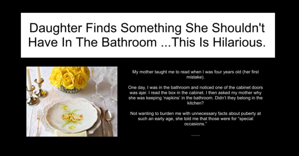 Daughter Finds Something She Shouldn't Have Daughter Finds Something She Shouldn't Have